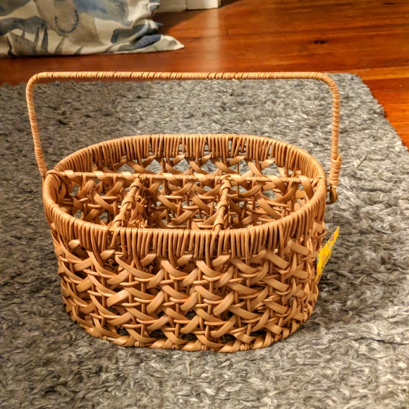 Other | Wicker Flatware Caddy | Poshmark